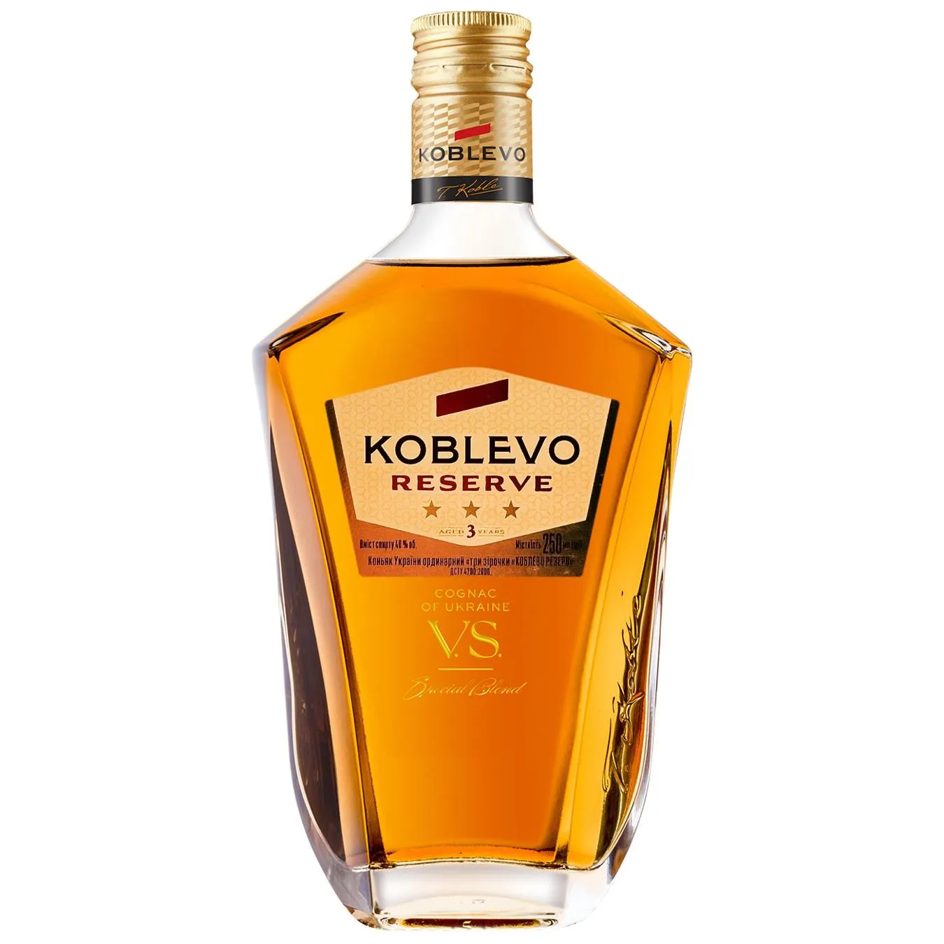 Коньяк Koblevo Reserve V.S. 3 роки 40% 250мл